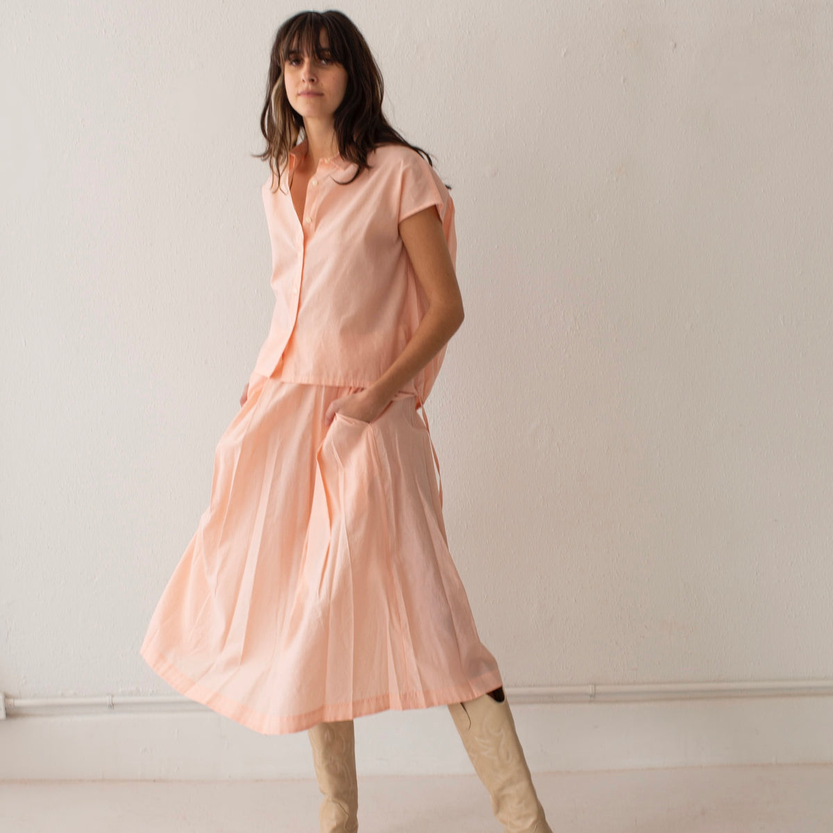 Nicholson & Nicholson - Lola Skirt - Pink – Garza Marfa