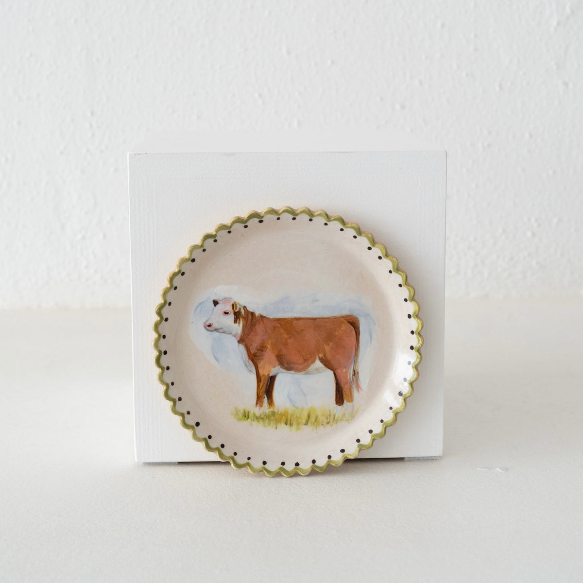 Mary Aldrich Cow Plates – Garza Marfa